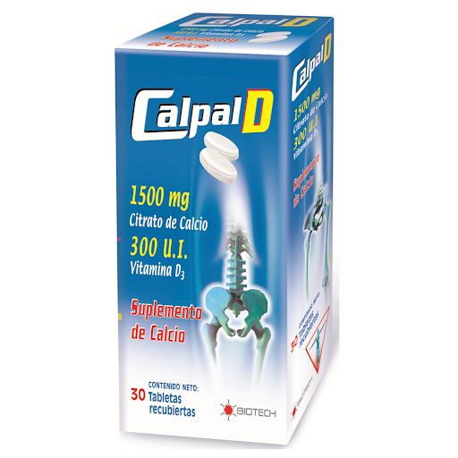 CALPAL D 30 TAB REC SUPLEMENTO DE CALCIO